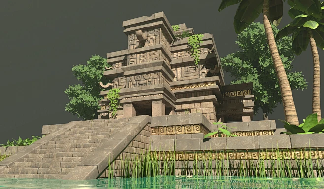 Maya Temple, Jaume Rovira Llorca : Low Poly environment project (4981 ...