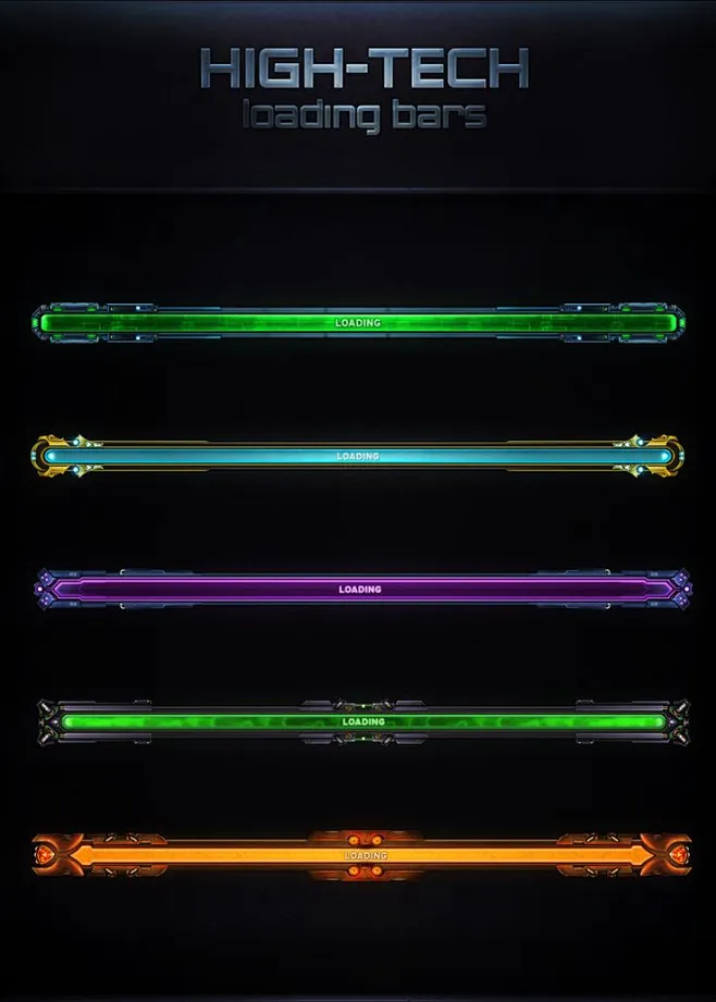 High-Tech Loading Bars by VengeanceMK1 on DeviantArt-花瓣网
