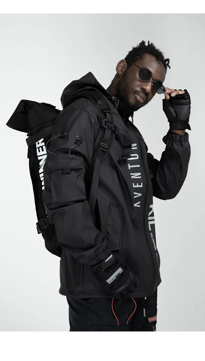 killwinner冲锋衣aventon联名多功能运动夹克男国潮连帽加厚外套-tmall.com天猫-花瓣网