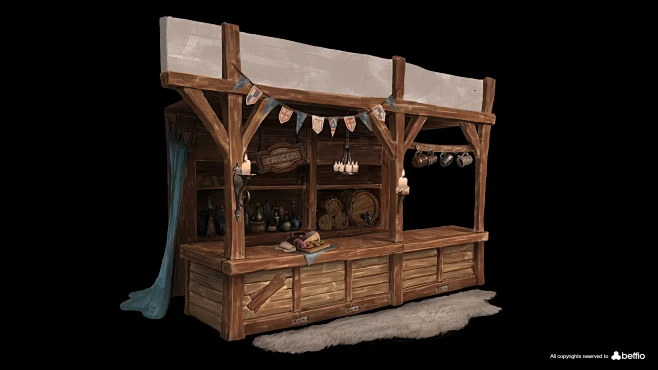 Medieval fantasy props, Damian Bonczyk : A set of props done back in 2018. Big thanks to beffio ...