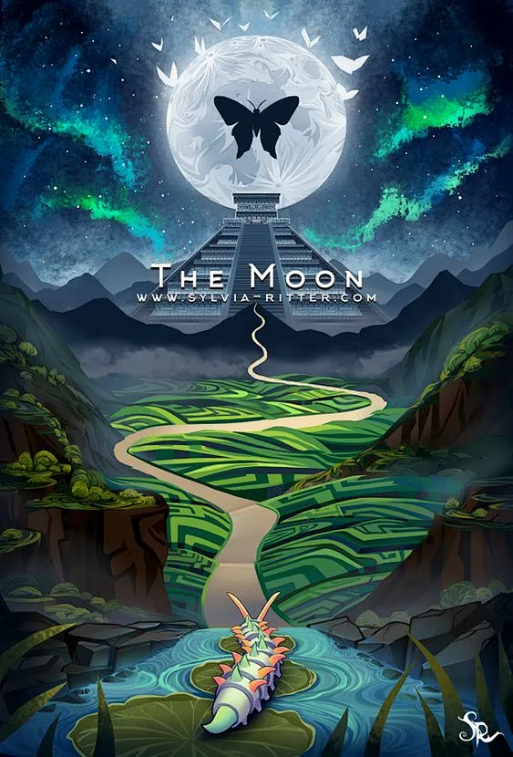 The Moon by SylviaRitter.deviantart.com on @DeviantArt-花瓣网