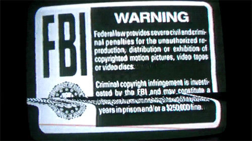 Retro Fbi Warning GIF-花瓣网