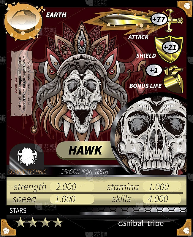 Hawk_Card素材-花瓣网