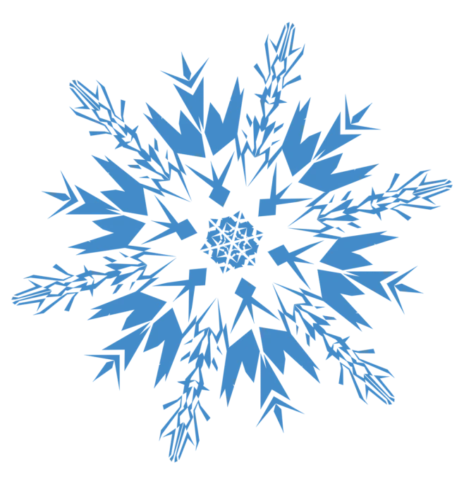 雪花蓝透明的PNG - StickPNG-花瓣网