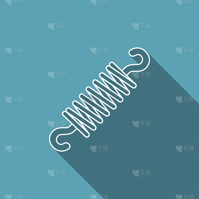弹簧矢量图标素材-花瓣网