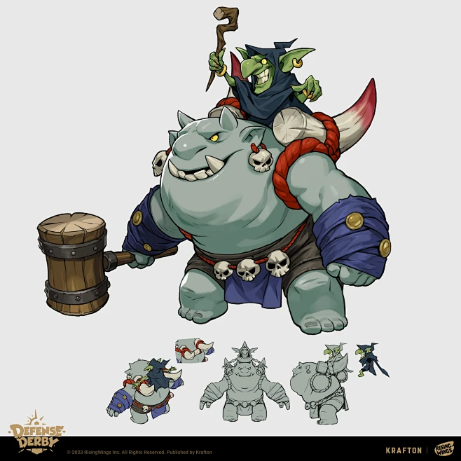 Character Concept Art for DEFENSE DERBY.-花瓣网