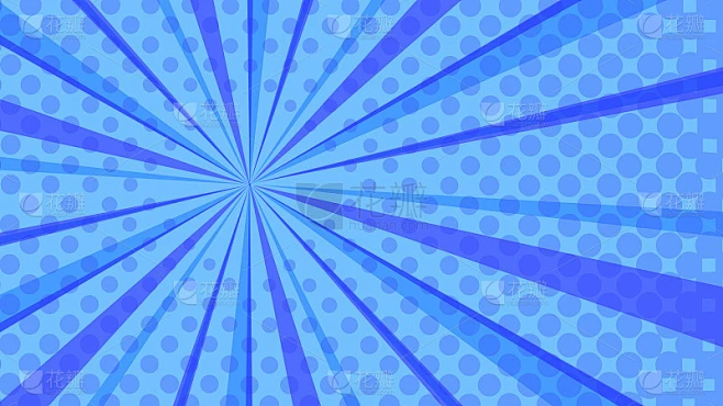 Pop art colorful dotted and rays backgrounds.素材-花瓣网