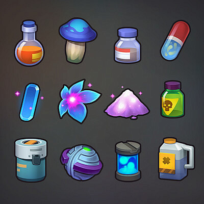 Game Icon Props / UI Elements