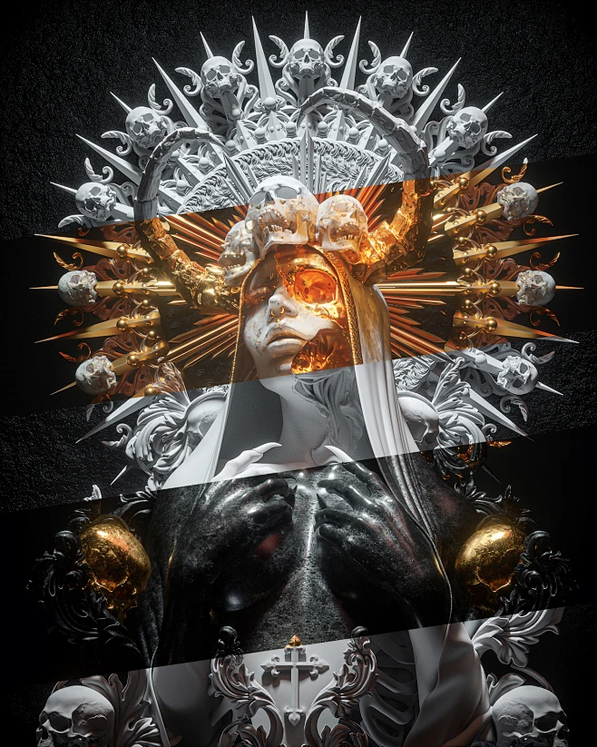 Necro Mary † : A series of 3D illustrations exploring the themes and ...