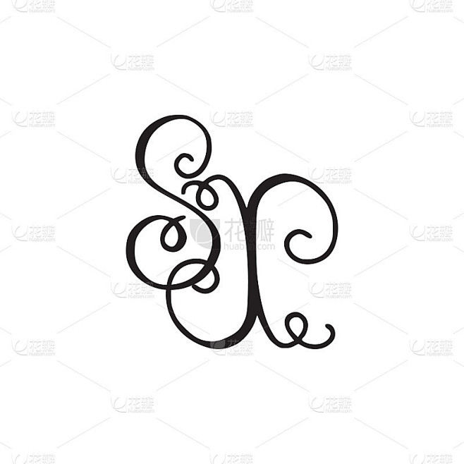 手写字母SX图标