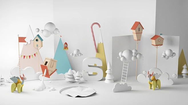 C4D Practice-花瓣网