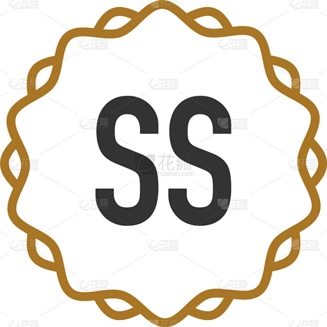 initial letter ss elegance creative logo