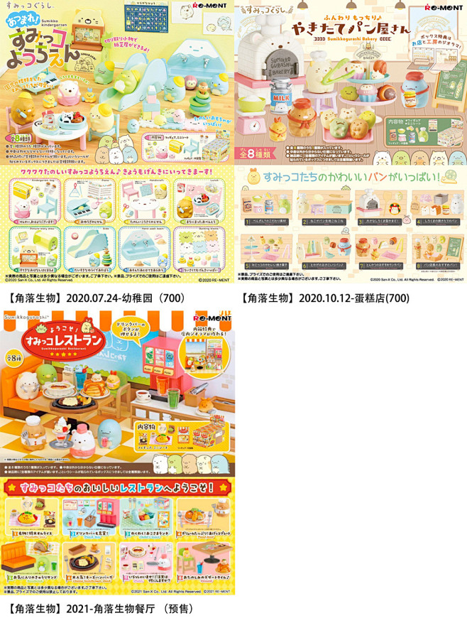 Re-ment 食玩图鉴｜角落生物场景篇（22款） : 角落生物是食玩卡通大户！ 场景一共（22+1=23款） 排行第二！第一是轻松熊！ 角落 ...