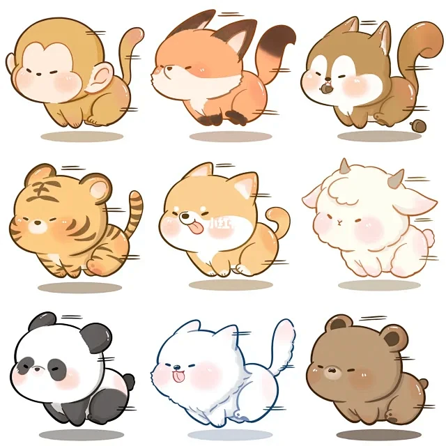 趴着的动物简笔画 - 小红书搜索图片_1图片素材-花瓣网