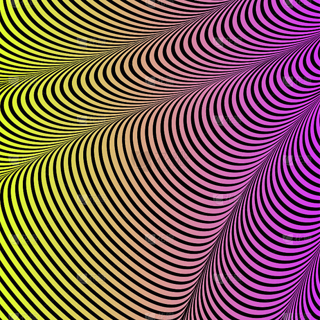 Abstract acid color wavy background, optical art,
