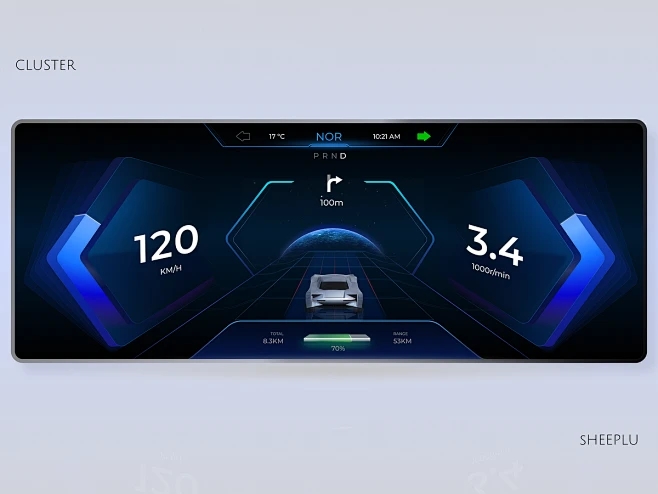 HMI-CLUSTER DESIGN hmi ui-花瓣网