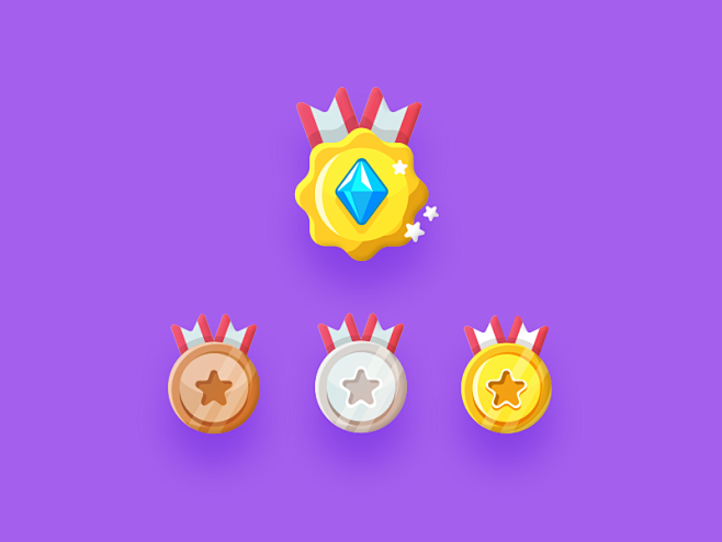 Level Badges logo badge icons icon vector design illustration