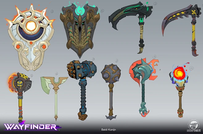 Wayfinder Weapon Concepts-花瓣网