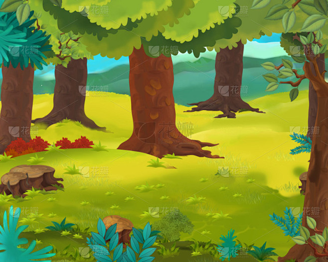 卡通森林图