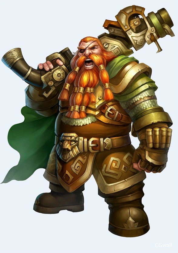 CGwall游戏原画网站_火枪老头-花瓣网