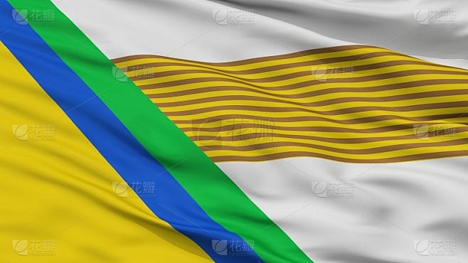 Jesus Maria City Flag，哥伦比亚，Santander部门，特写