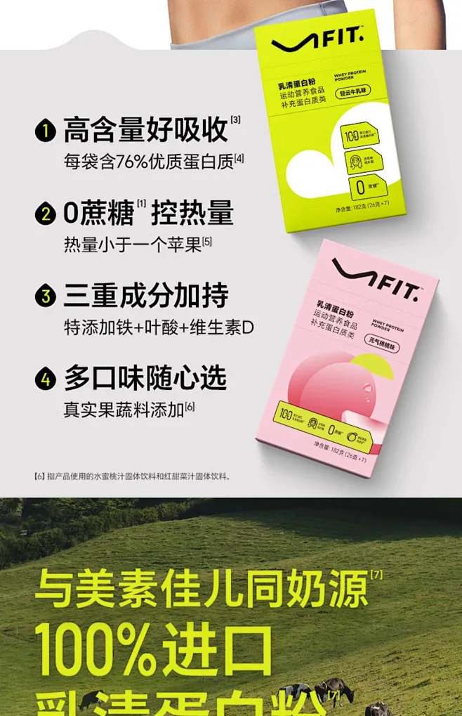 VIFIT分离乳清蛋白粉女性运动健身小燃条营养粉增肌粉补充蛋白质-tmall.com天猫-花瓣网