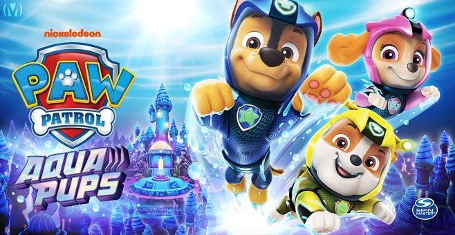 Paw Patrol Aqua Pups Key Art-花瓣网