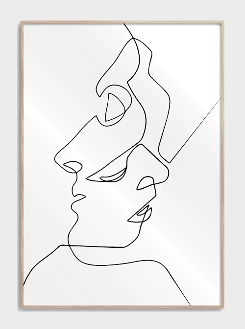 One line drawing plakater | Smukke og enkle one line drawings på ...