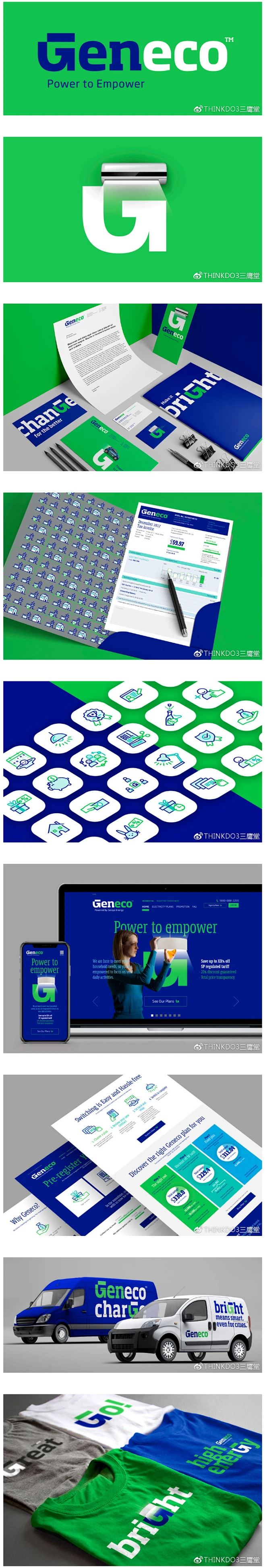 Geneco新加坡能源供应商品牌形象VI设计-花瓣网