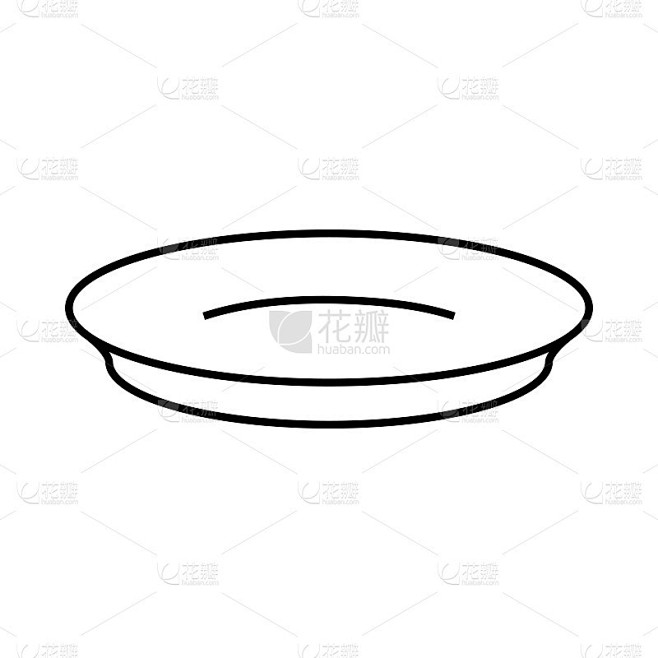 plate icon, vector illustration