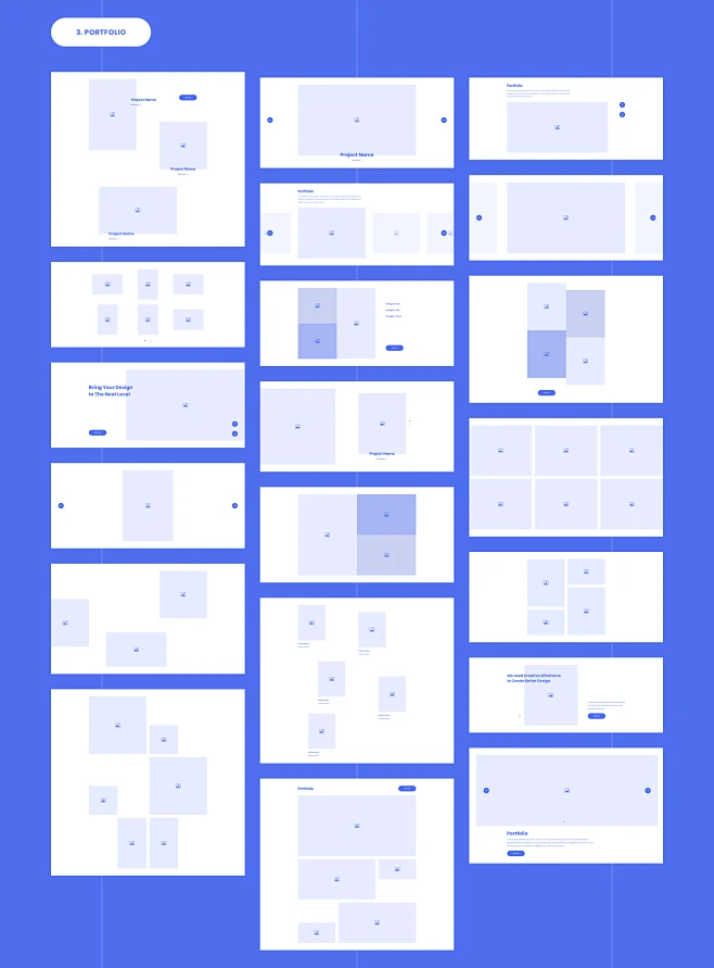 Ra Wireframe Kit for Creative Industry Website : Ra Creative Wireframe ...