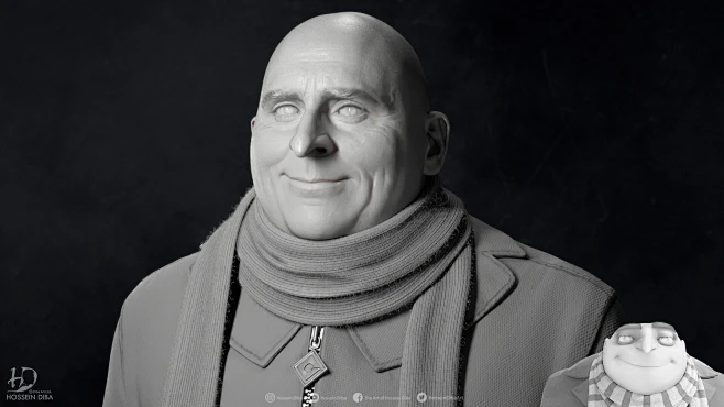 3D Model of Gru-花瓣网