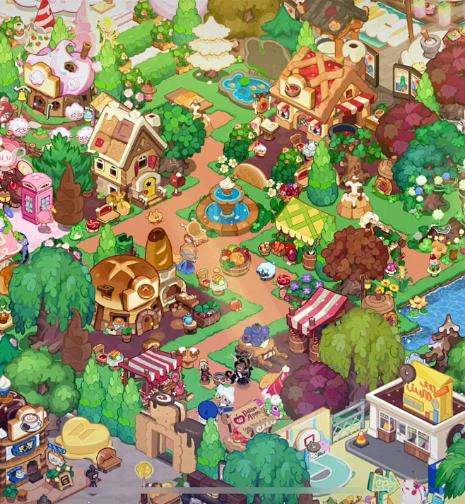 cookie run kingdom small village layout-花瓣网