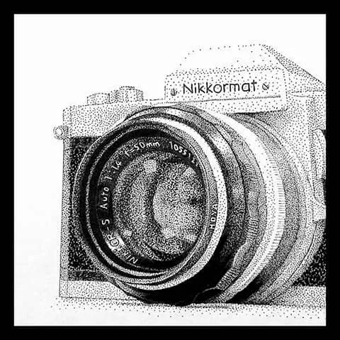 Pointilsm/stippling still life-花瓣网