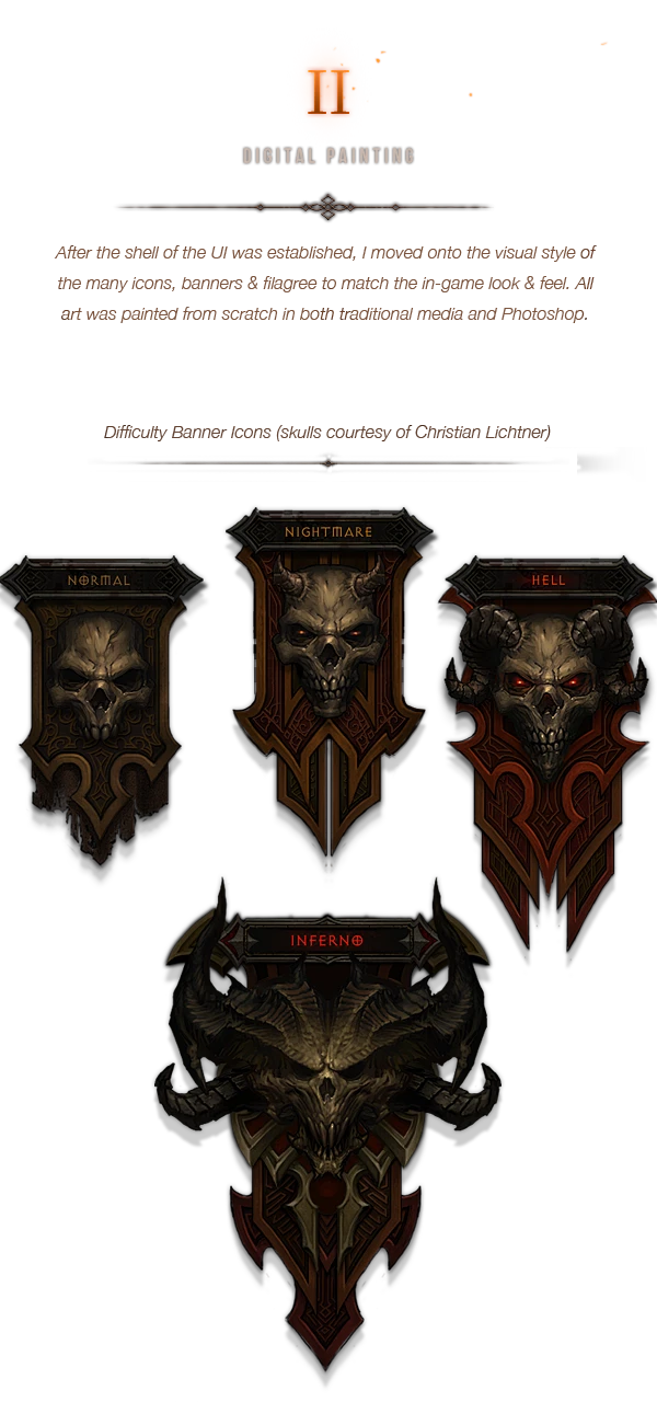 Diablo III UI Art & Design : The design, layout and art of the front ...