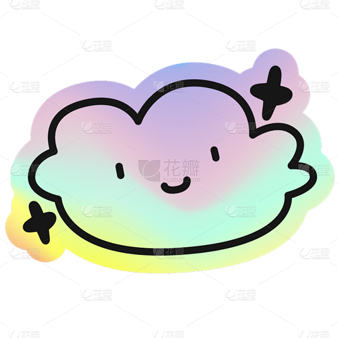 Laser Effect Text Sticker