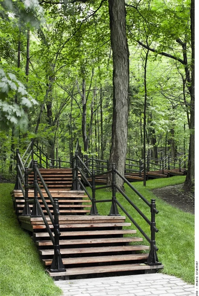 蒙特利尔皇家山体公园，入口改造和艺术空间 / Lemay + CHA – mooool木藕设计网-花瓣网