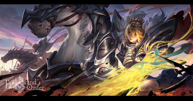 #插画 FGO 卡美洛 - Train_HB的插画 - pixiv : 圆桌骑士，突进--------------------------------------------------