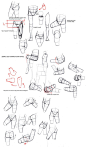 Random anatomy sketches 2 by *RV1994 on deviantART