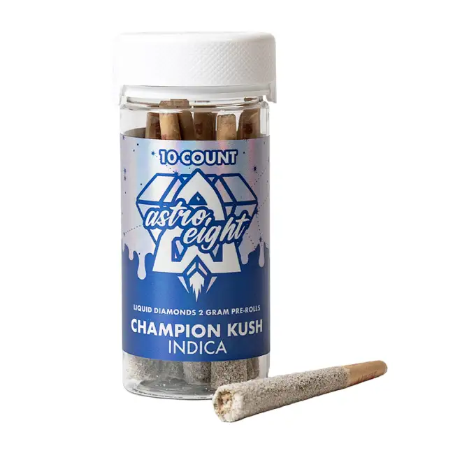 Astro Eight THC-P Liquid Diamonds Pre-Rolls 2gm 10ct Jar-花瓣网