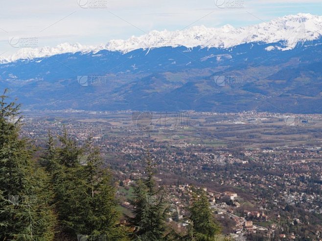 Grenoble, France – March 12, 2019: photography showing the Alps ...