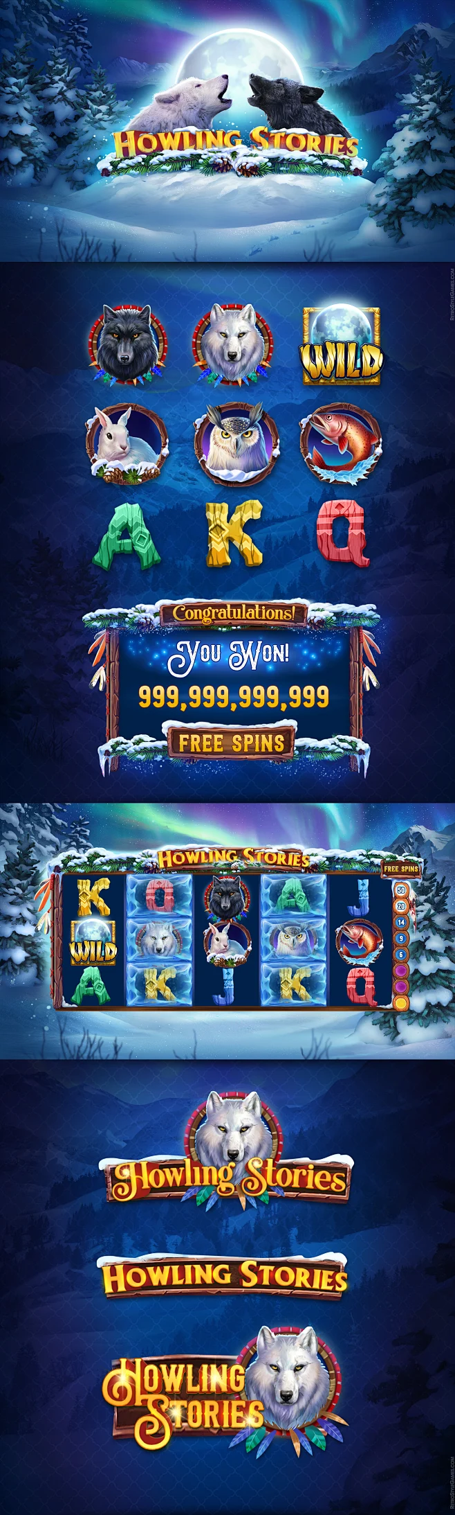 Slot Game — Backgrounds and Icons for Fun Spin-花瓣网