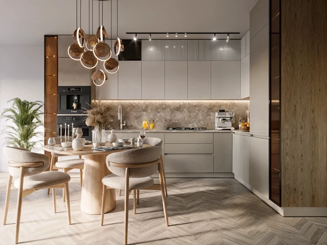 Interior architecture visualization interior design corona modern exterior archviz vray SketchUP-花瓣网