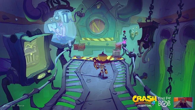 {游戏系列} 美国Crash 4 古惑狼（场景，角色，UI）-花瓣网