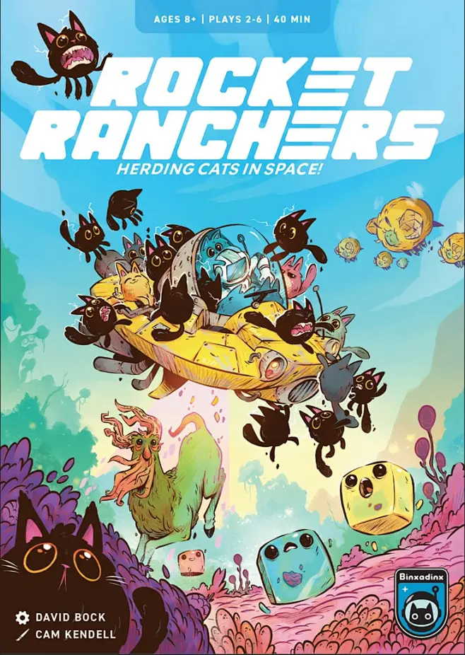 This may contain: rocket ranchers hero cats in space book cover art by ...