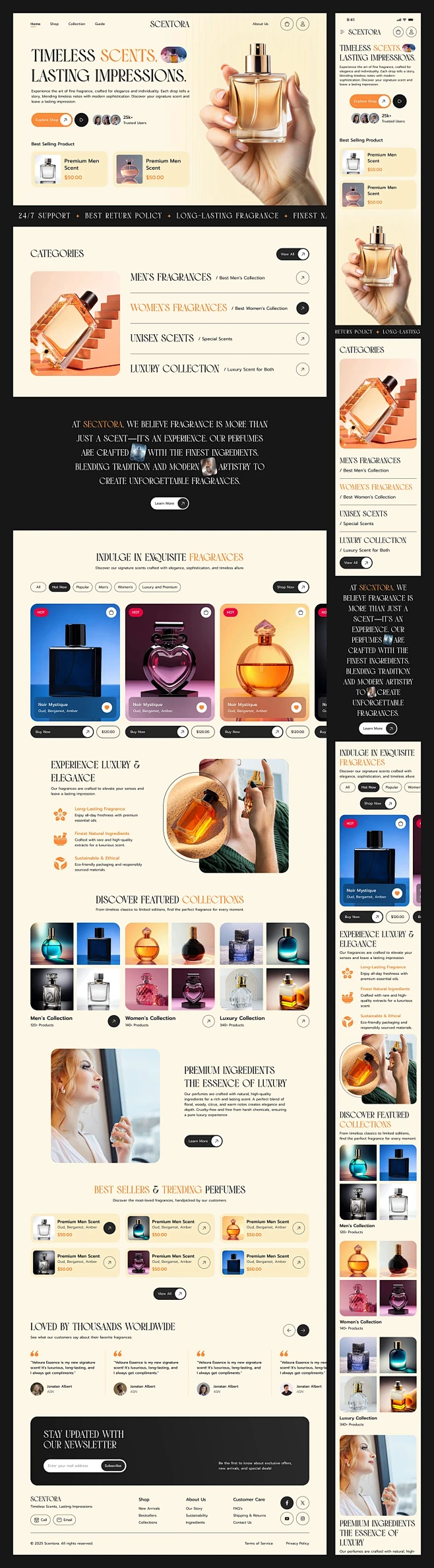 perfume Perfume Website Fragrance Fragrance website Perfume branding e-Commerce website online ...