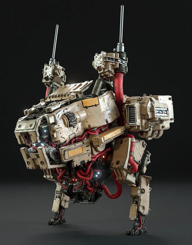 Tomi Väisänen：由Chocolatesoop工作室在Instagram上发起的“机器人大游行（March of Robots ...