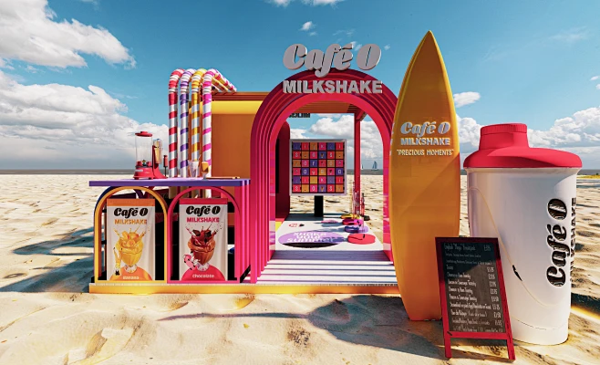 booth design north coast Sahel activation mockup design set design ...