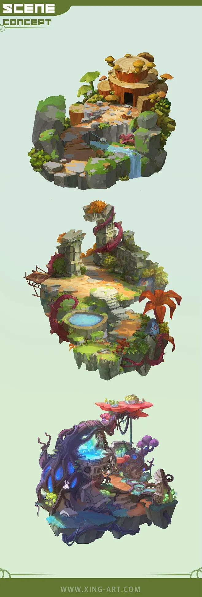 植物原画树原画来自cgbook.cn (542)-花瓣网