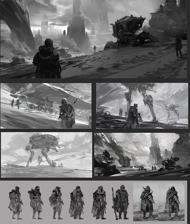 场景构图黑白构成画面构成黑白稿来自cgbook.cn (445)